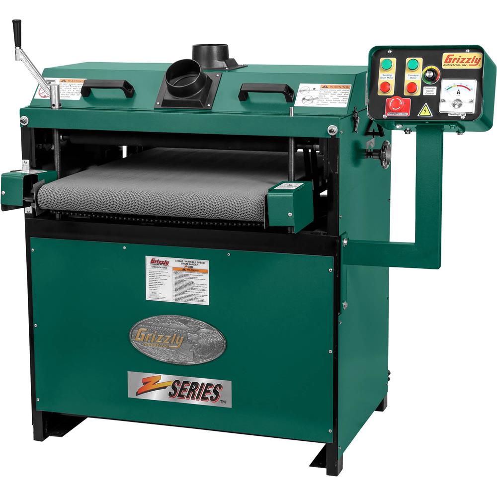 24" 5 HP Variable-Speed Drum Sander - Grizzly Industrial, Inc.