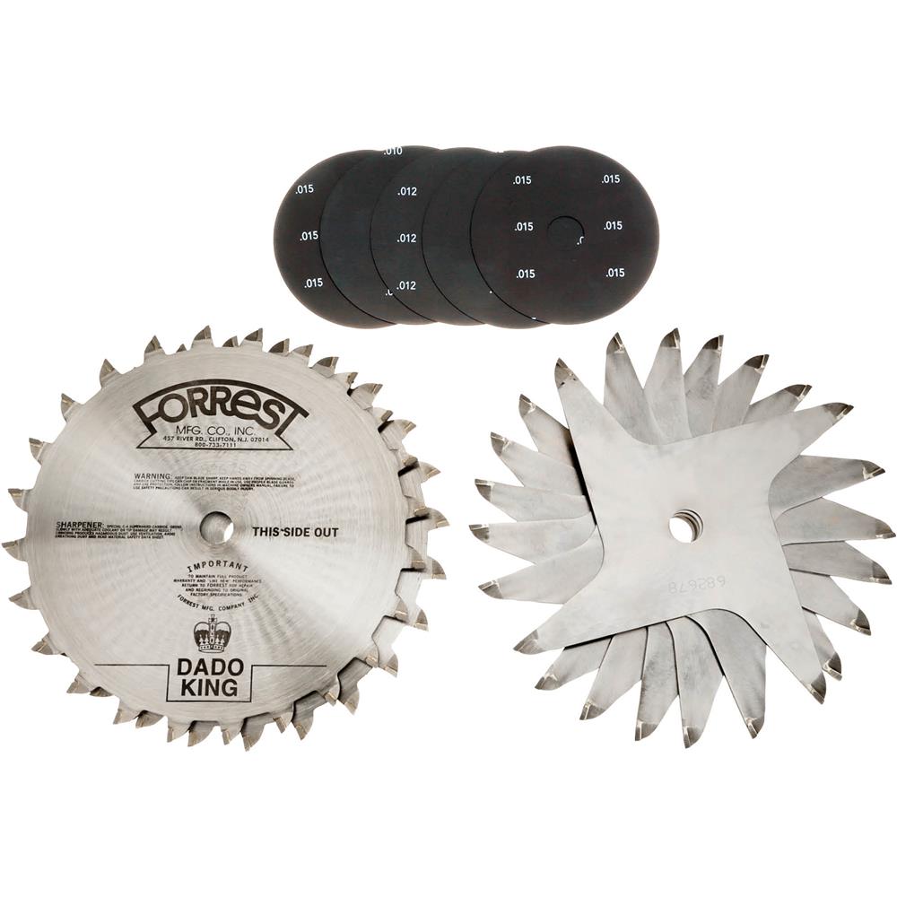 Forrest H4756 - 8" x 5/8" 24T Dado Blade Set - Grizzly Industrial, Inc.