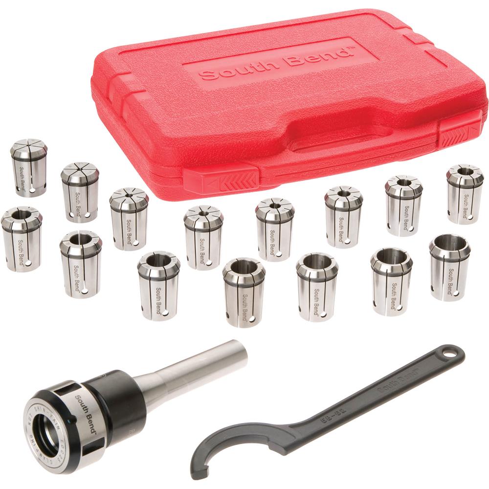 16 Piece Quick Change Collet Set, R8 - Grizzly Industrial