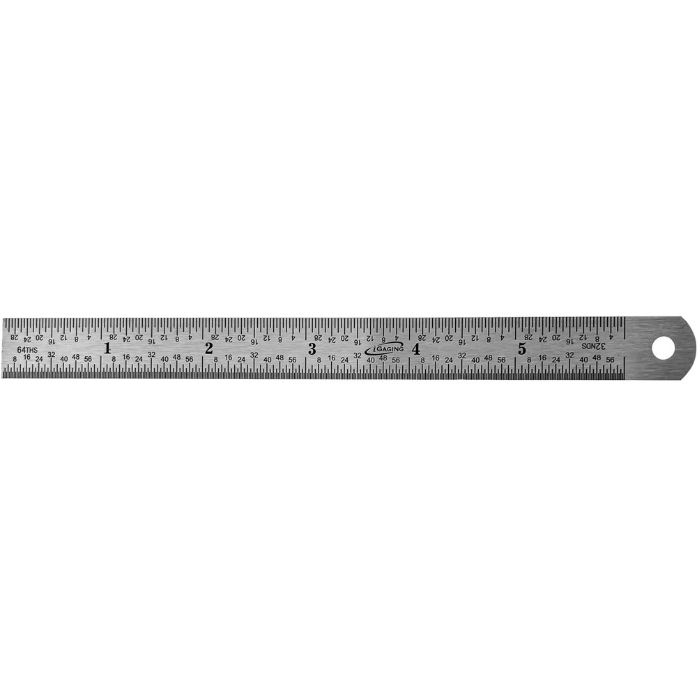 iGaging T25676 - 6" Stainless Steel Ruler - Grizzly Industrial, Inc.