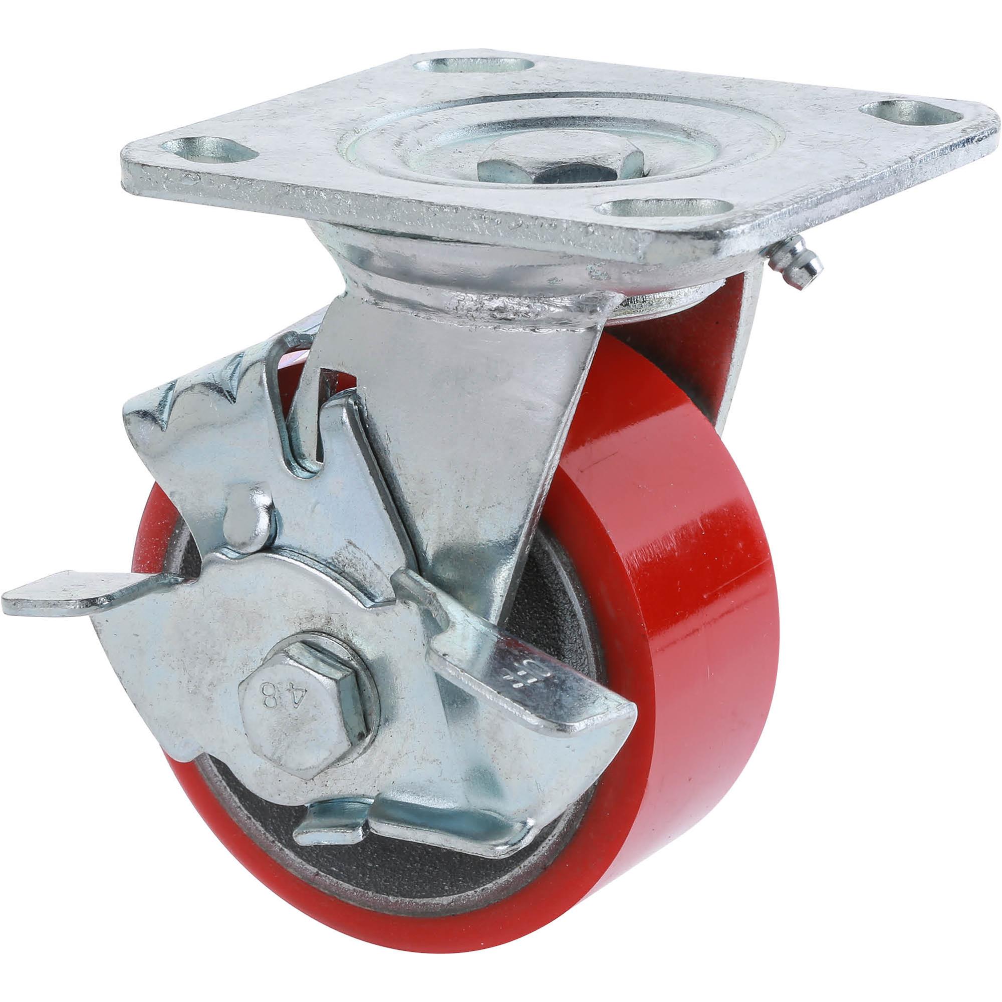 4" Heavy-Duty Swivel Caster w/ Brake - Grizzly Industrial, Inc.