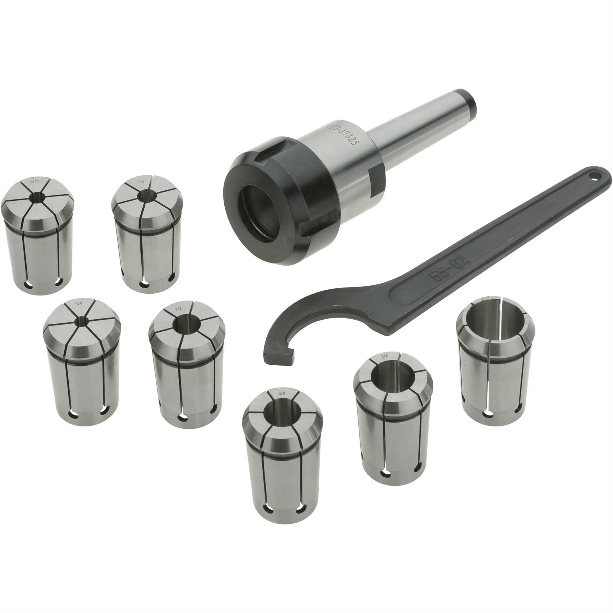 MT3 Quick Change Collet 8 pc. Set - Grizzly Industrial, Inc.