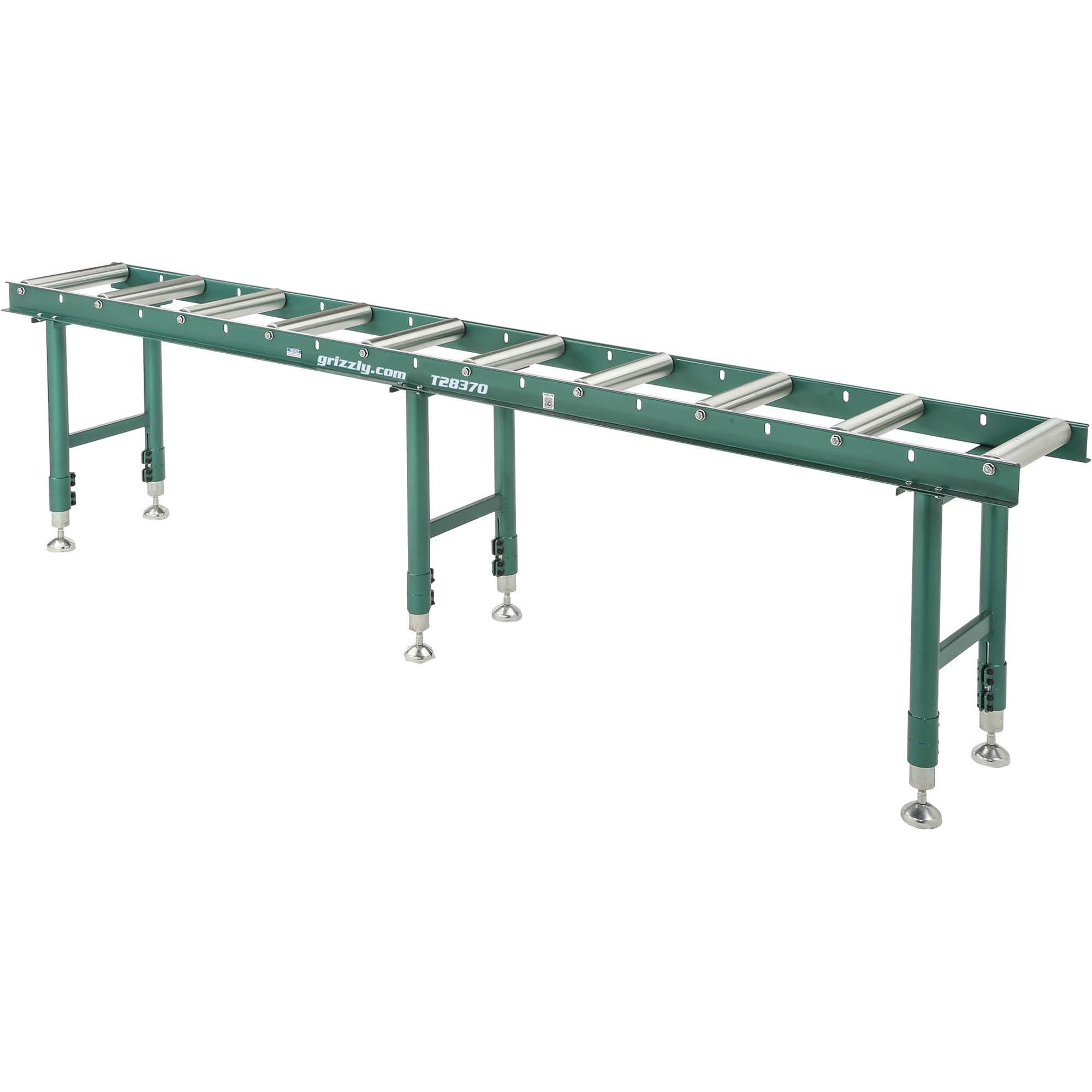 14" x 118" Heavy-Duty Roller Table - Grizzly Industrial, Inc.