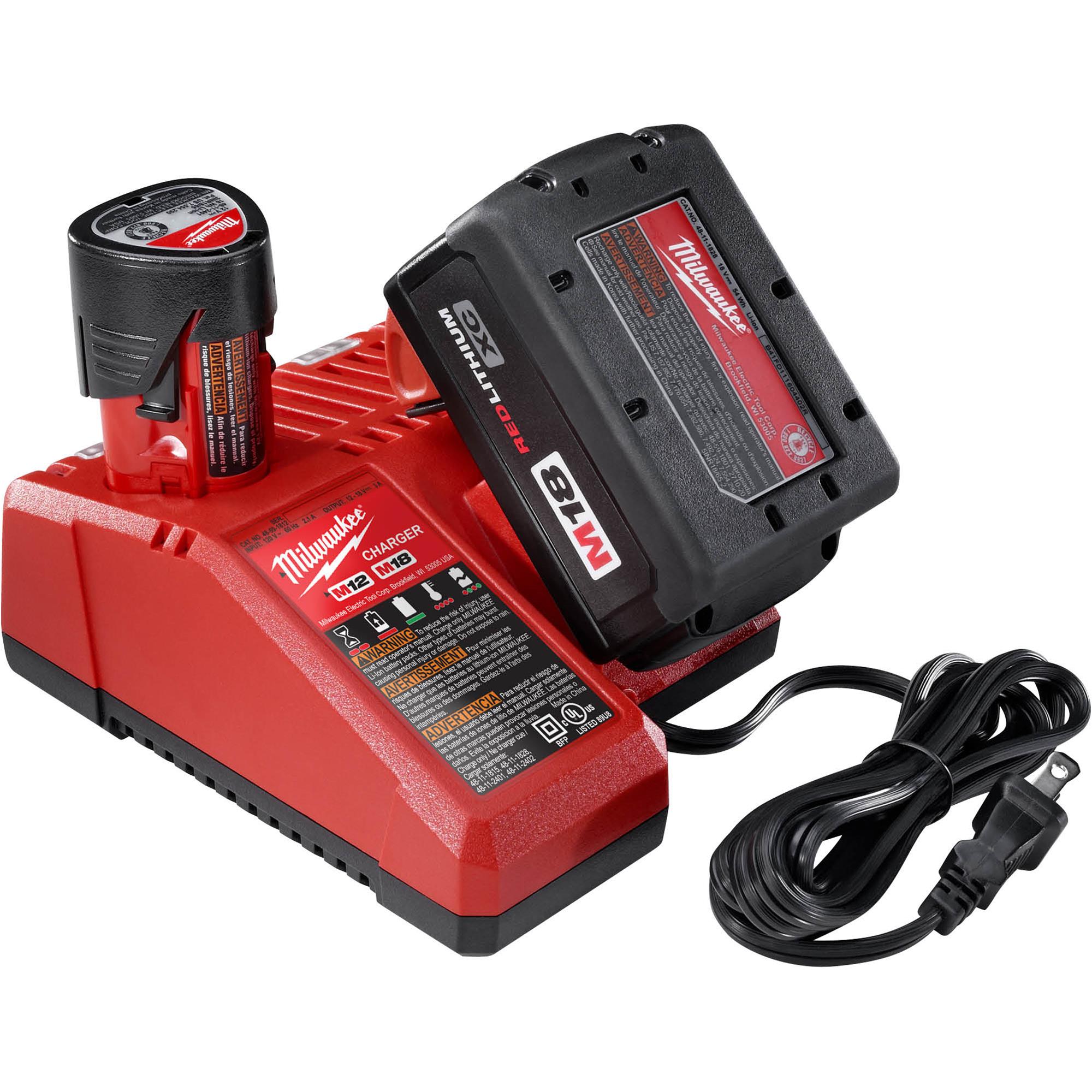 M12 and M18 Multi-Voltage Charger - Grizzly Industrial