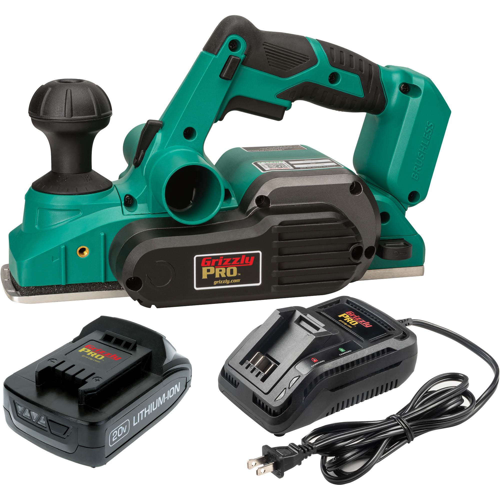 20V Brushless Handheld Planer Kit with Li-Ion Battery & Charger ...